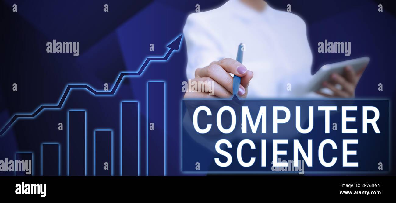 Text showing inspiration Computer Science, Business showcase study of ...