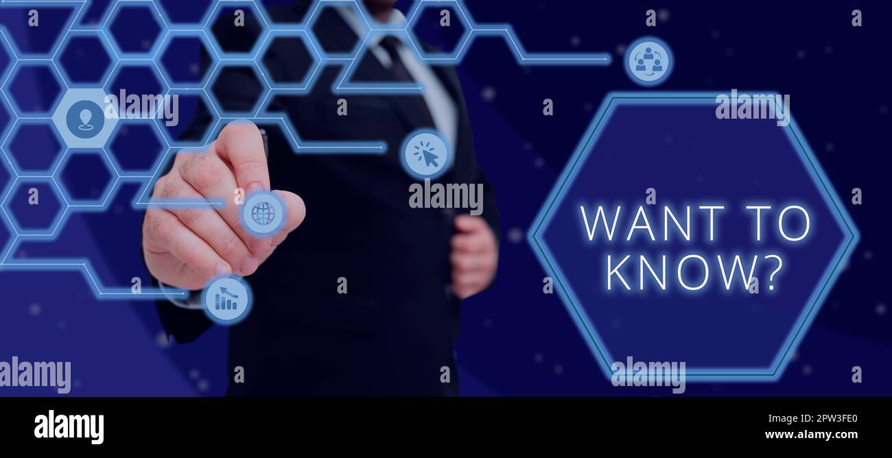 Conceptual display Want To Know Question, Business idea Request for ...