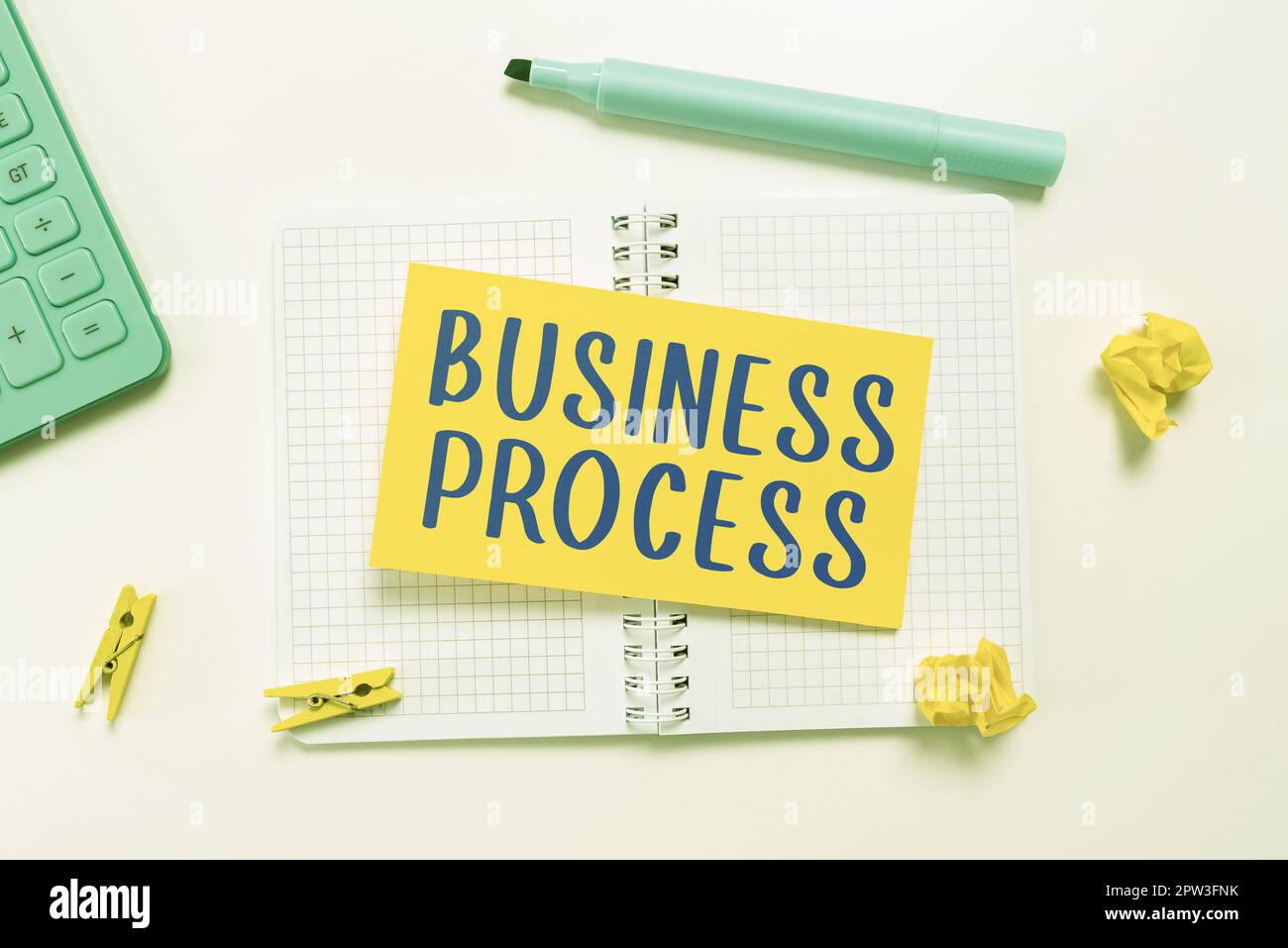 Hand writing sign Business Process, Business idea implemented to ...