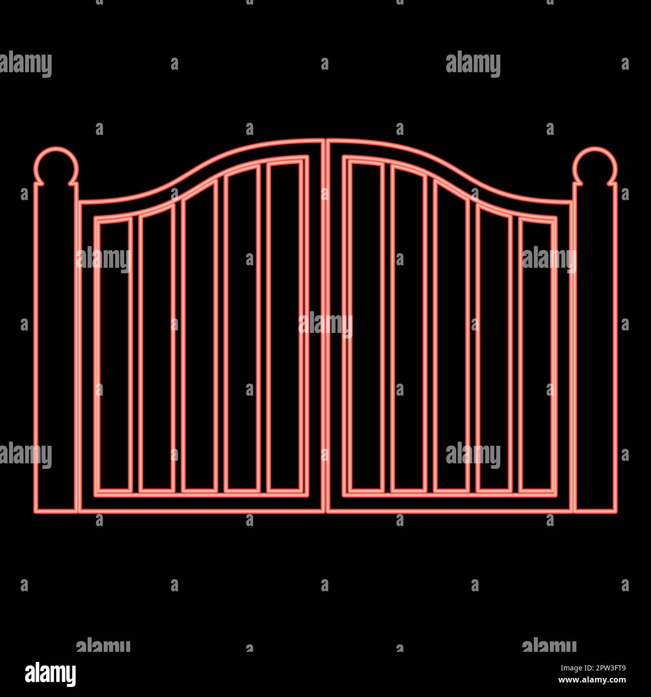 Aged gate Stock Vector Images - Alamy