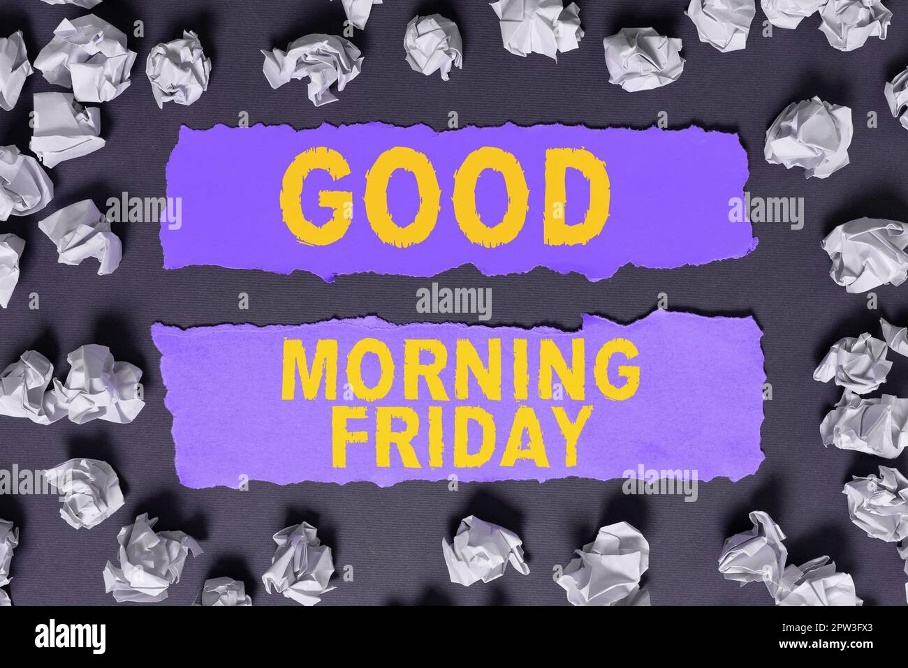 Conceptual display Good Morning Friday, Concept meaning Positive and ...