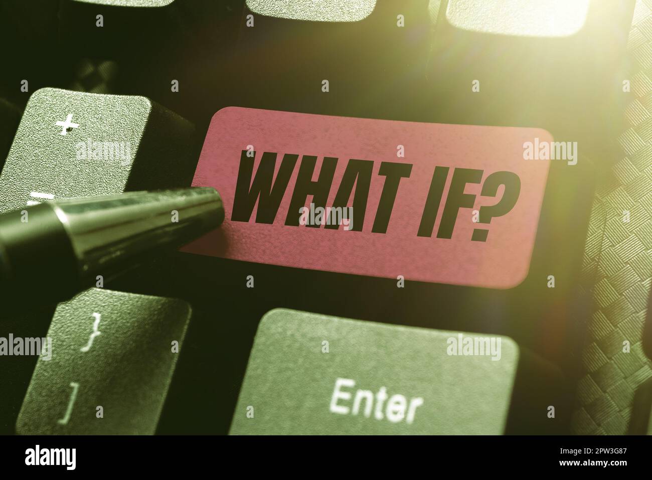 Inspiration showing sign What If, Business overview Study all ...