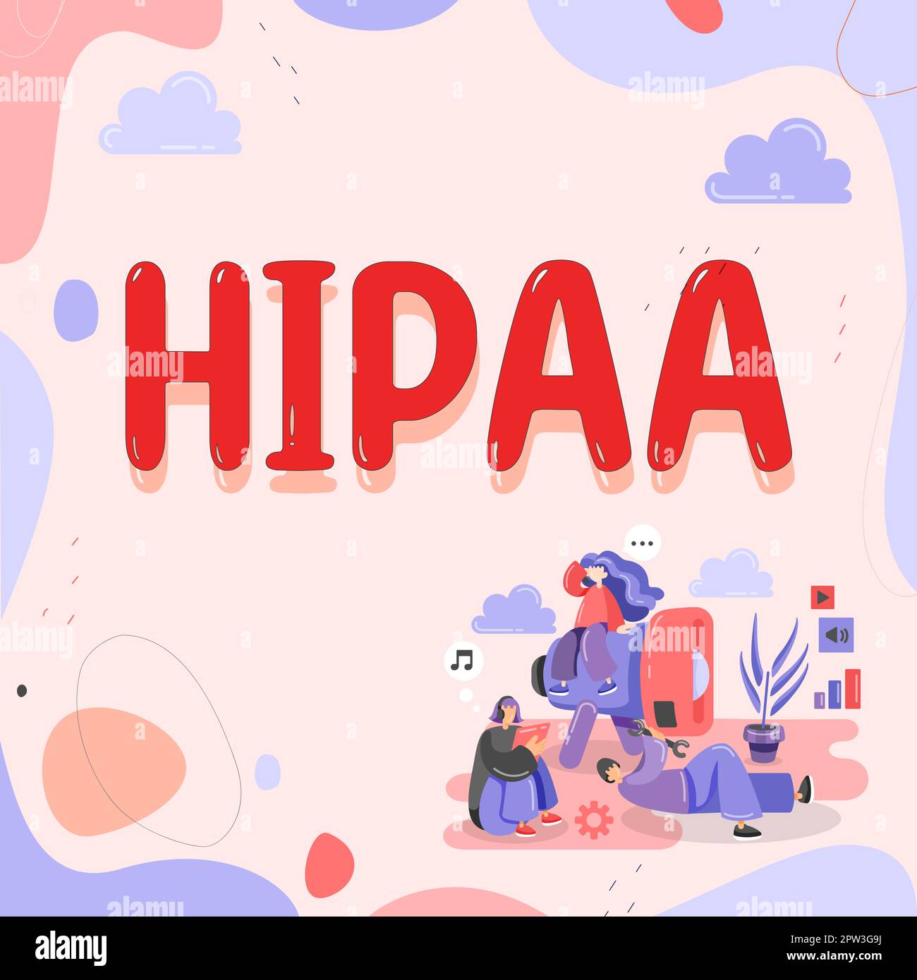 Conceptual caption Hipaa, Business approach Acronym stands for Health ...