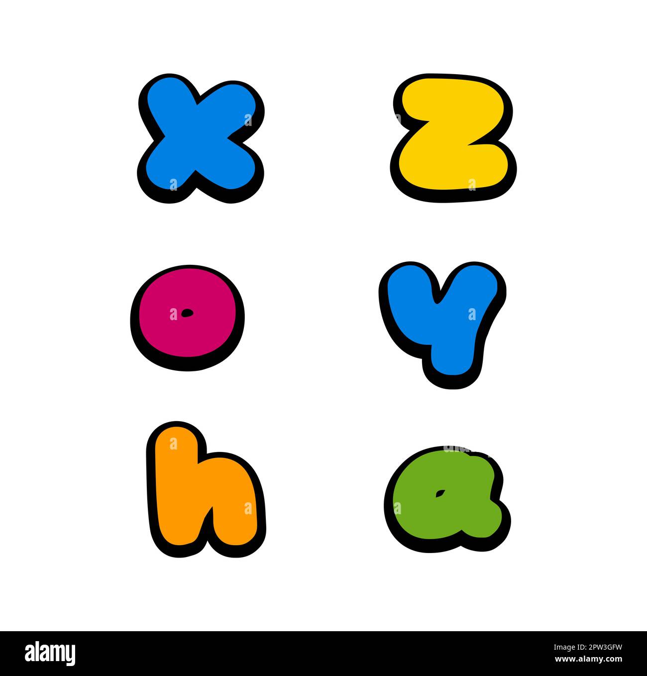 bubble lettering logo vector icon Stock Vector Image & Art - Alamy