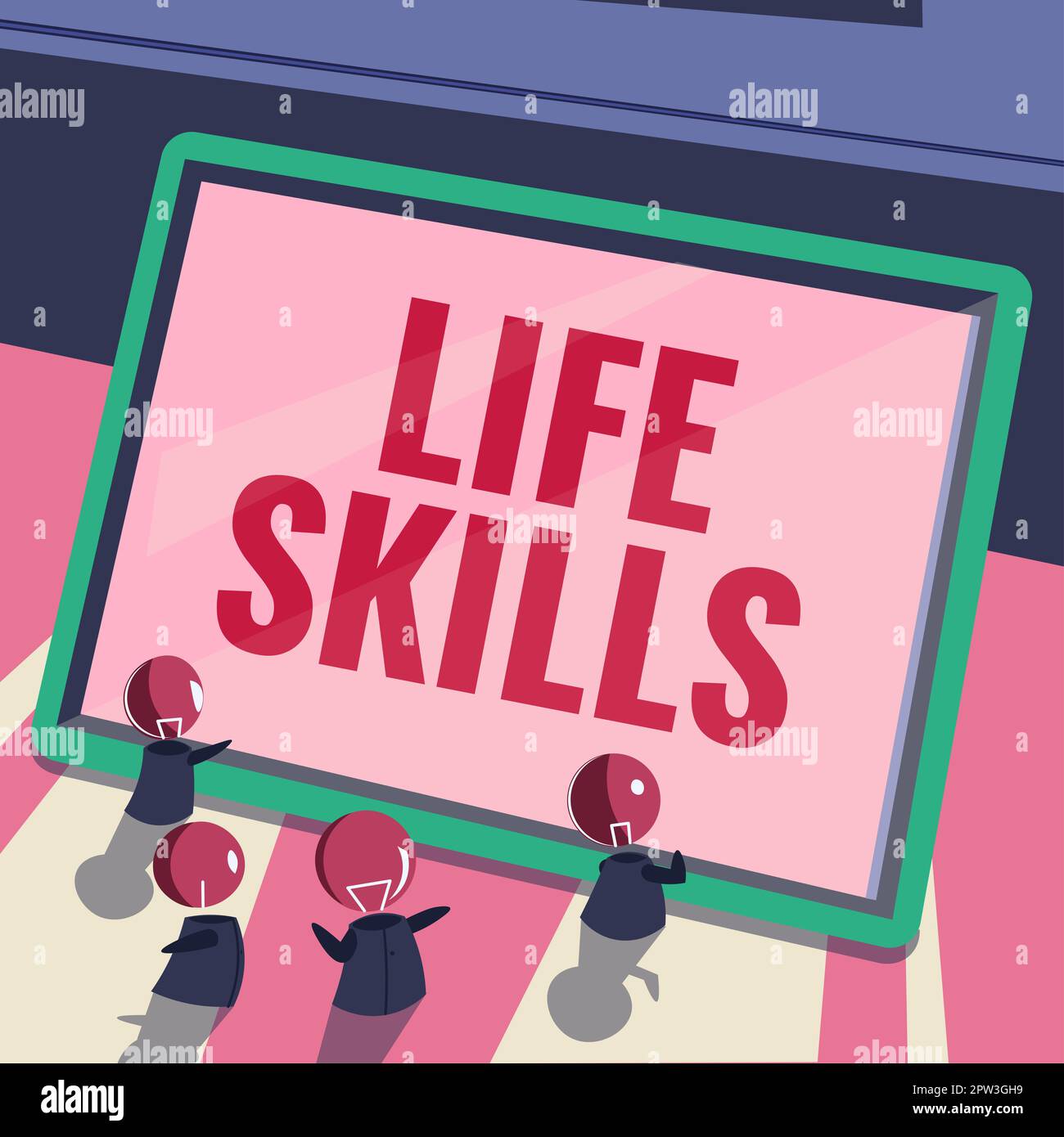 Text sign showing Life Skills, Concept meaning that is necessary or ...