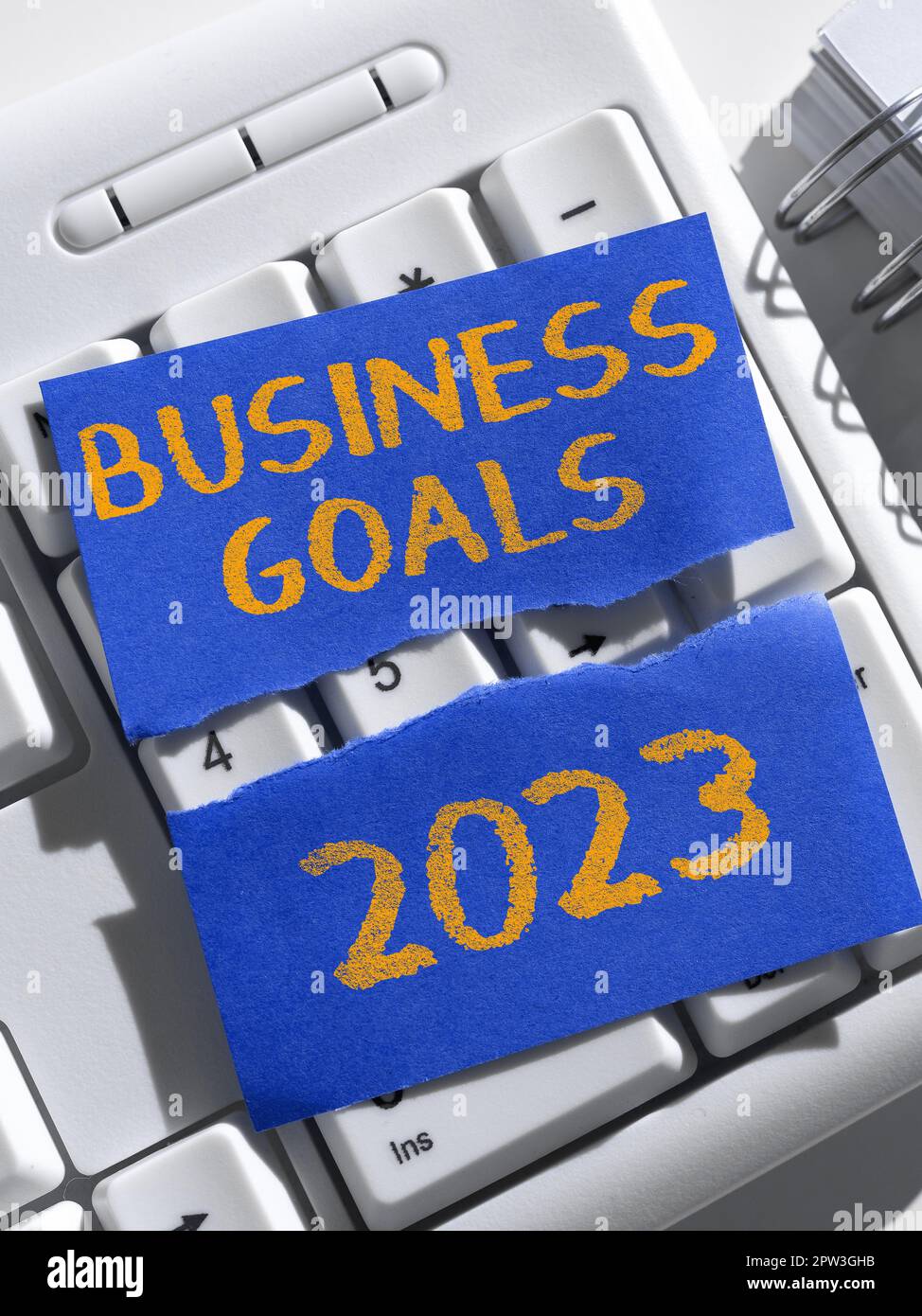 Text sign showing Business Goals 2023, Concept meaning Advanced ... Text sign showing Business Goals 2023, Concept meaning Advanced ...