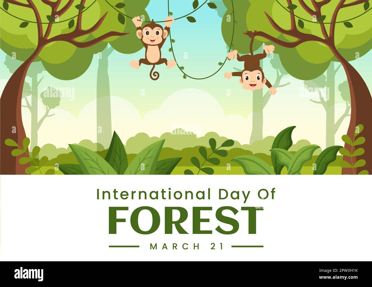 World forestry day on March 21st Illustration to Educate, Love and ...