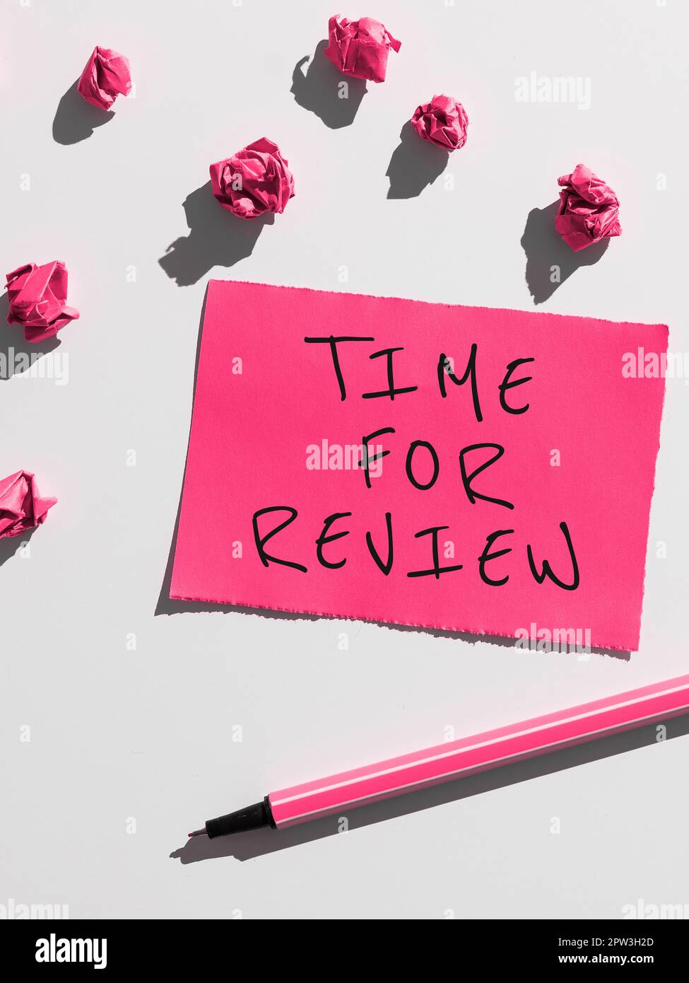 Text showing inspiration Time For Review, Concept meaning Evaluation ...