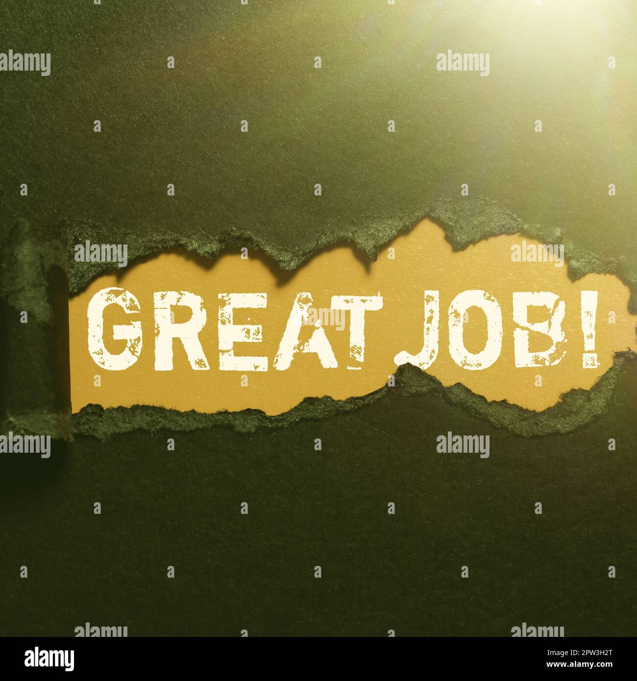 Text sign showing Great Job, Concept meaning used praising someone for ...