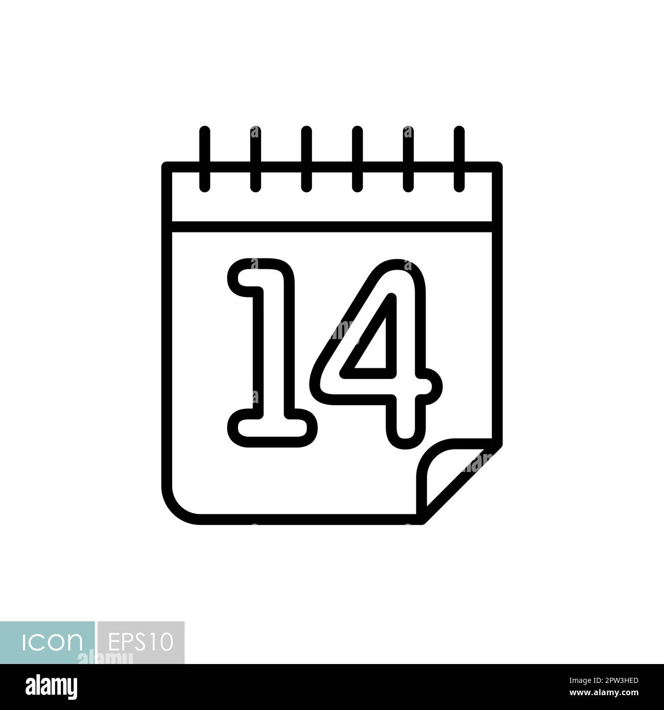 14 date calender Stock Vector Images - Alamy