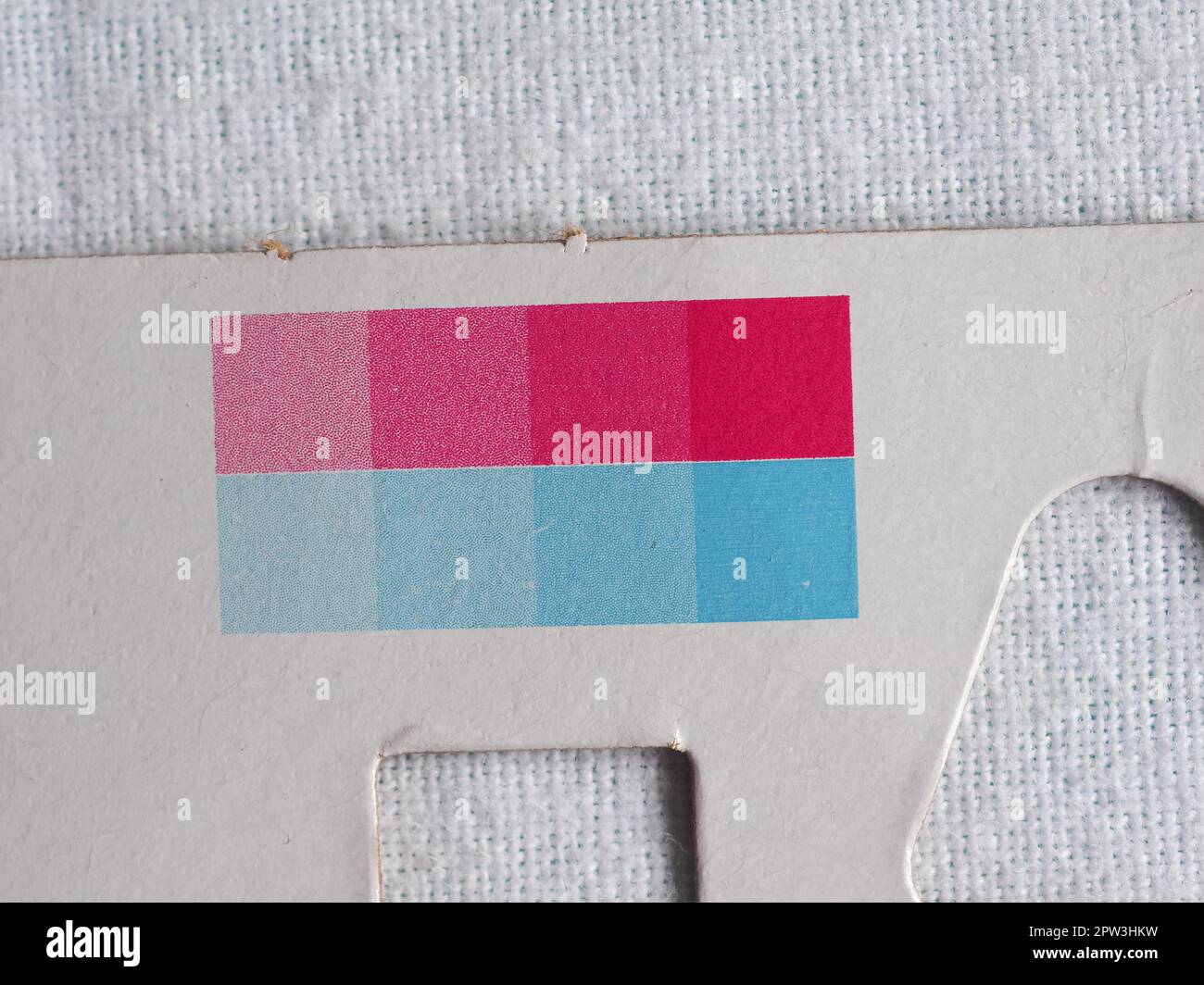 Colour bars printed outside the trim area for density quality control ...