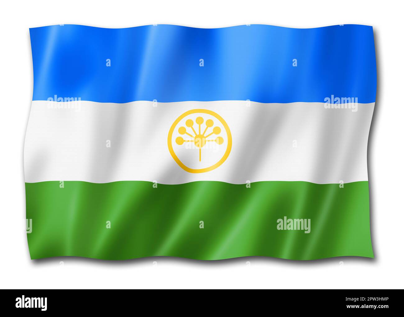 Bashkortostan state - Republic - flag, Russia waving banner collection ...