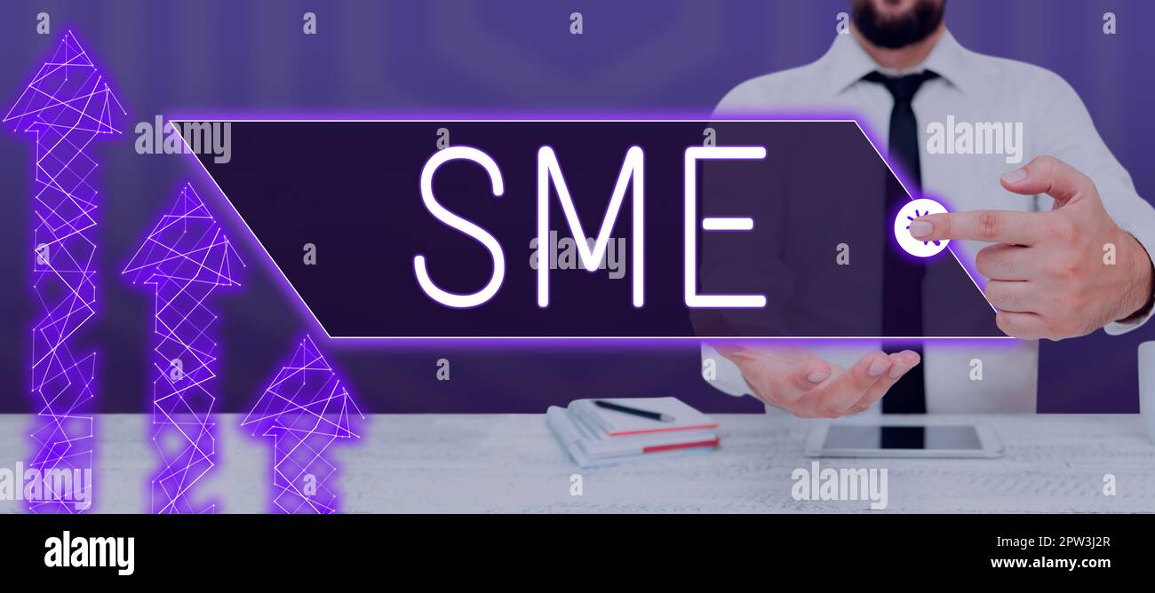 Conceptual caption Sme, Internet Concept small to midsize enterprise ...