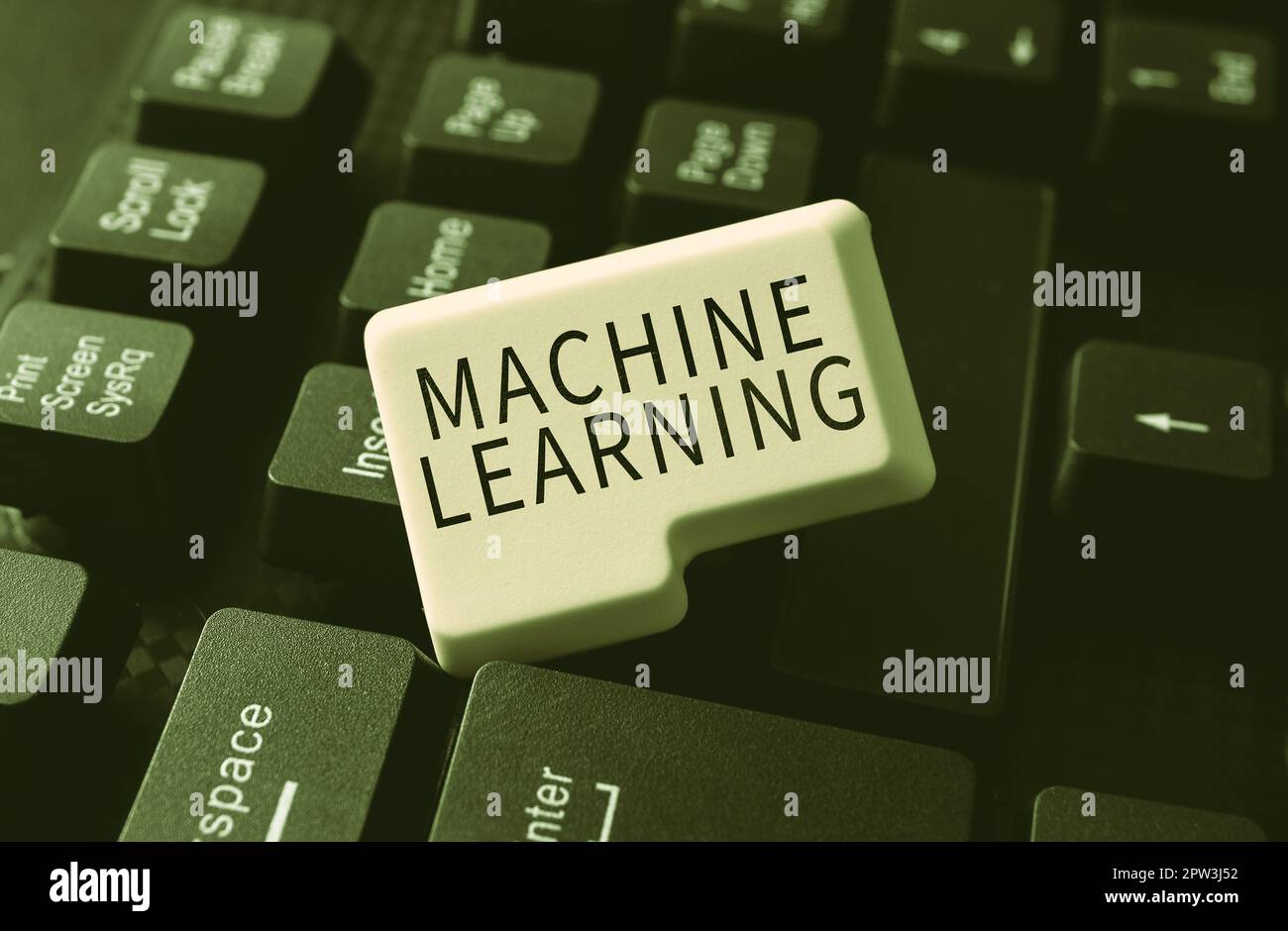 Sign displaying Machine Learning, Concept meaning the concept that a ...