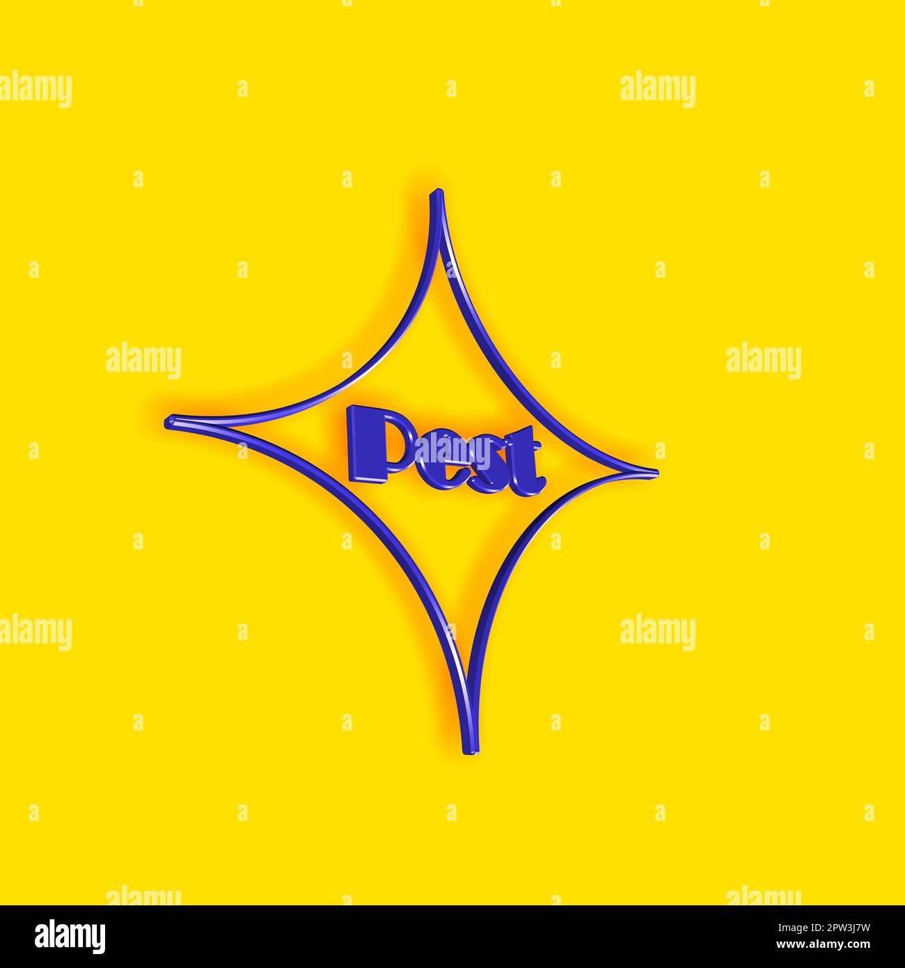 "Pest" = "Plague" - word, lettering or text as 3D illustration, 3D ...