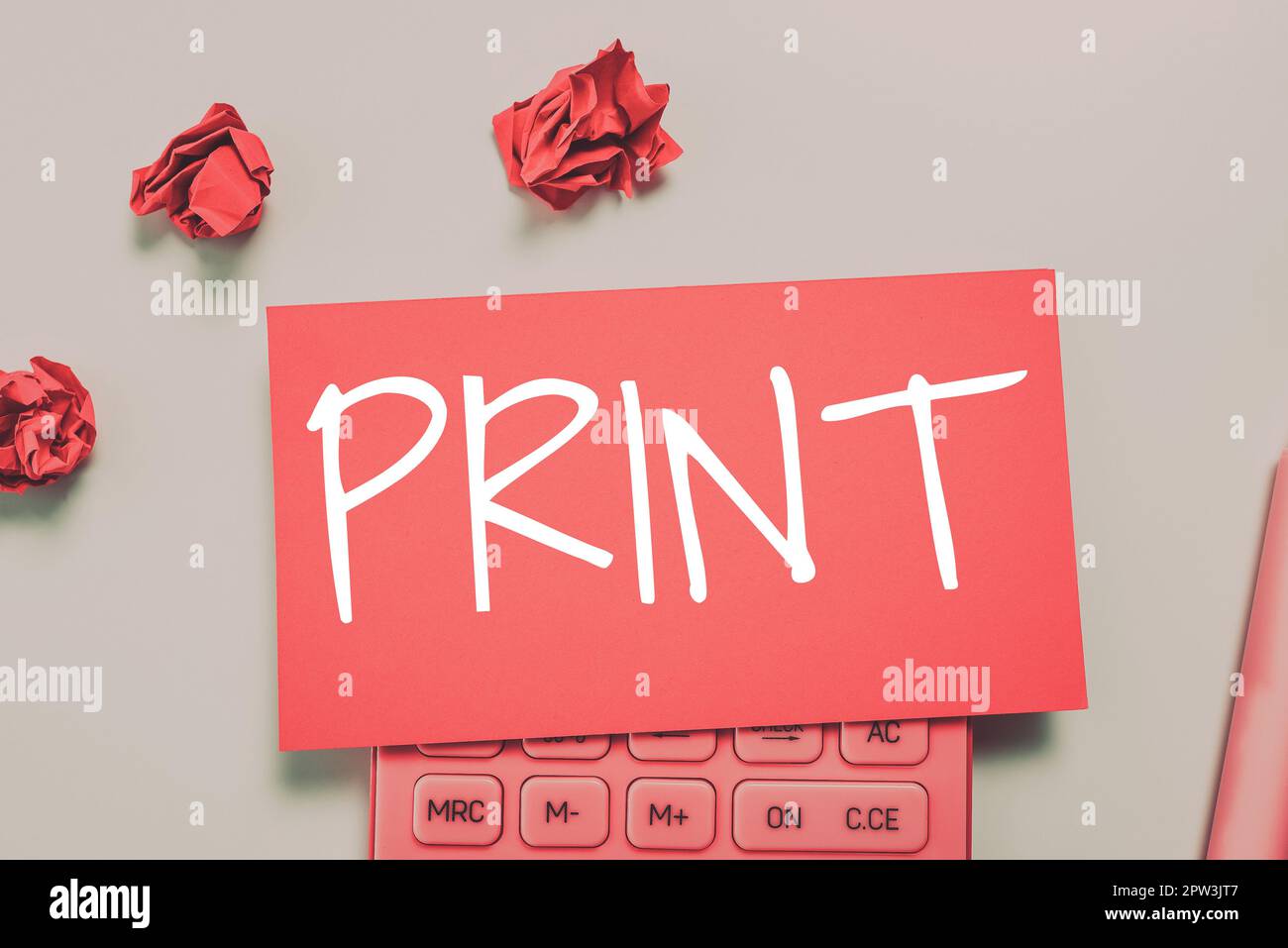 Handwriting text Print, Business idea involving transfer of text or ...