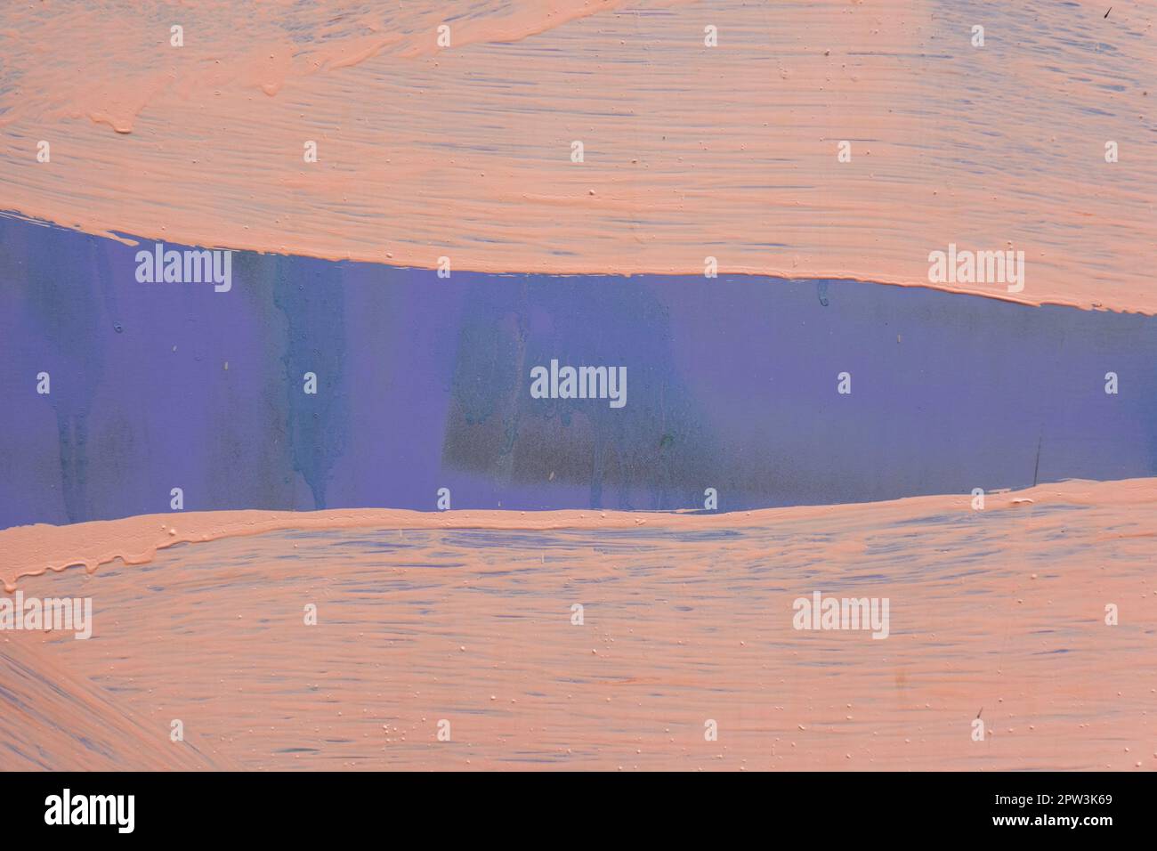 Messy paint strokes and smudges on an old painted wall background ...