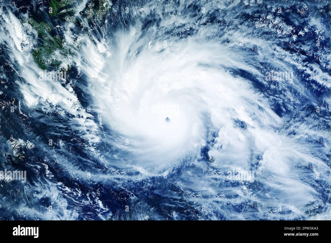 Eye of a hurricane, satellite view hi-res stock photography and images ...