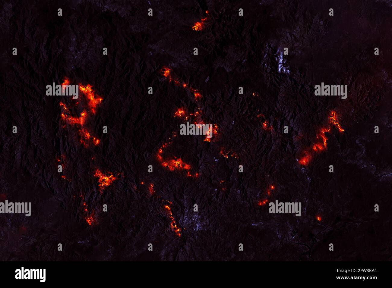 California fires map hi-res stock photography and images - Alamy