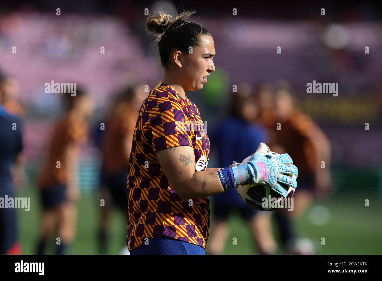 BRCELONA, SPAIN - APRIL 27: Cata coll of FC Barcelona during the ...