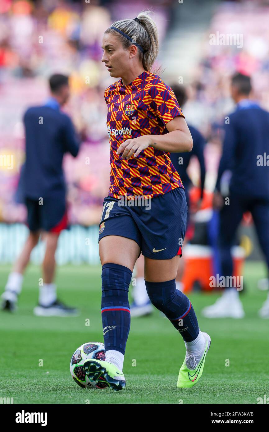 BRCELONA, SPAIN - APRIL 27: Alexia Putellas of FC Barcelona during the ...