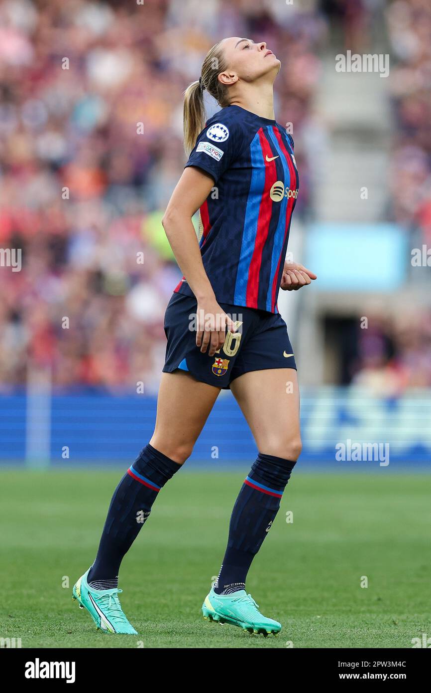 BRCELONA, SPAIN - APRIL 27: Fridolina Rolfo of FC Barcelona during the ...
