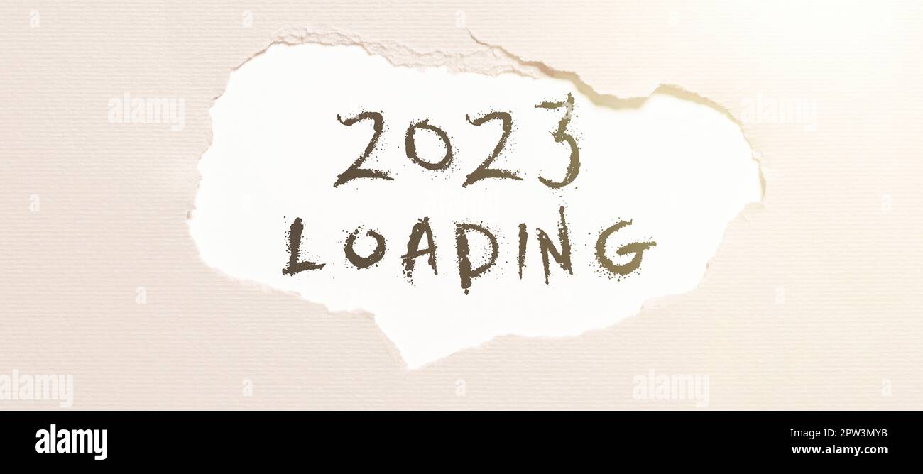 Handwriting text 2023 Loading, Business overview Advertising the ...