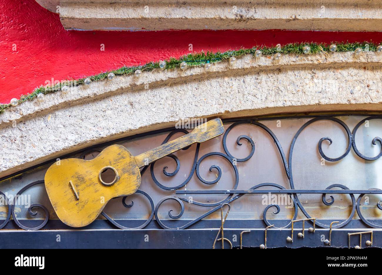 Scenic colorful colonial architecture of Cuernavaca streets in historic ...