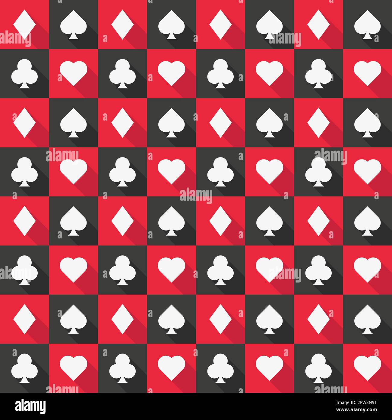 Seamless pattern with card symbols vector art Stock Vector Image & Art ...