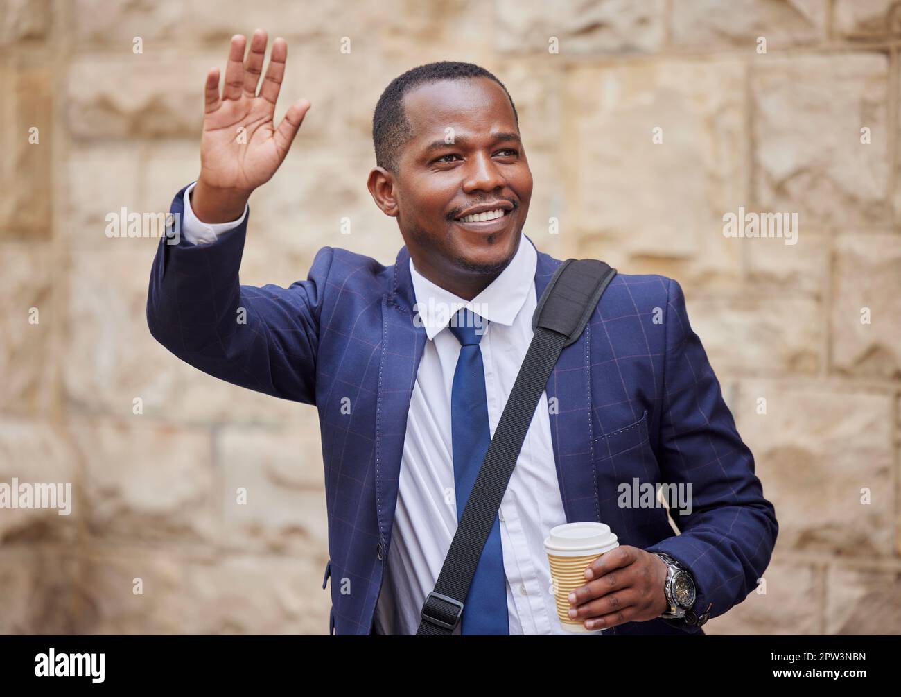 Stop Man Waving Hands