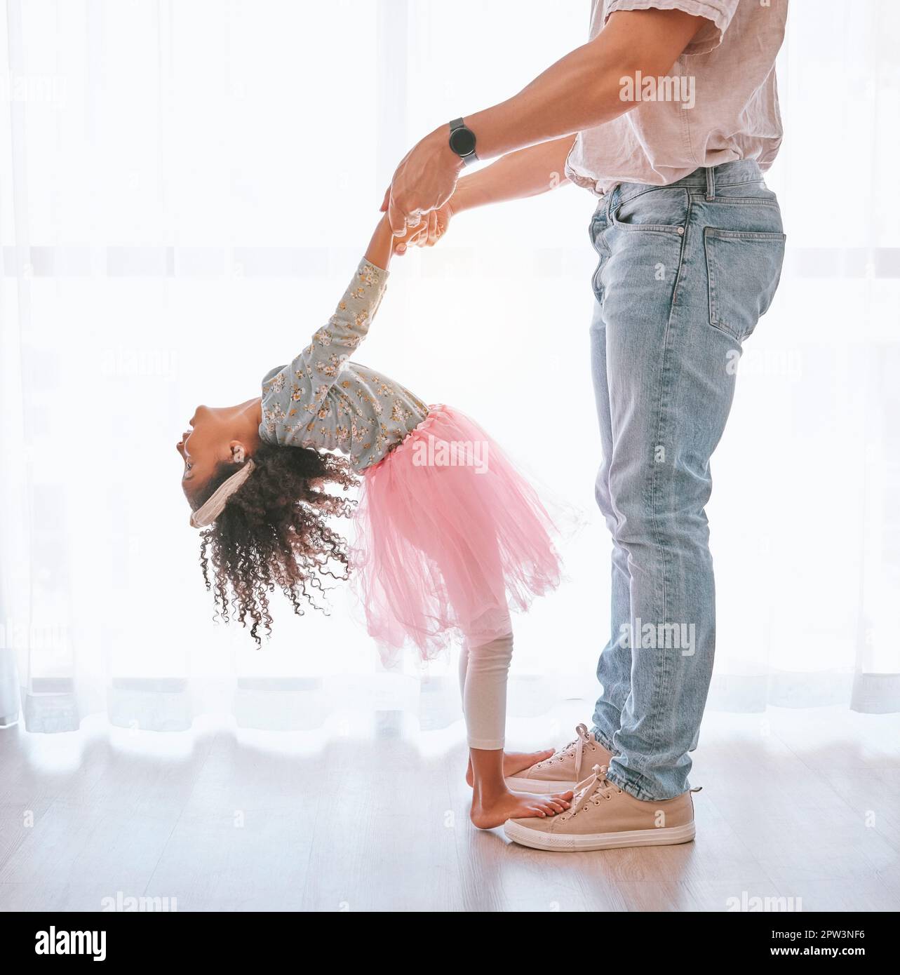 Female standing feet together hands hi-res stock photography and images ...