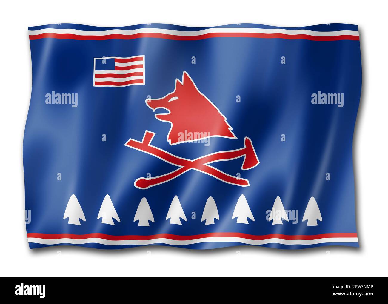 Pawnee people ethnic flag, USA. 3D illustration Stock Photo - Alamy