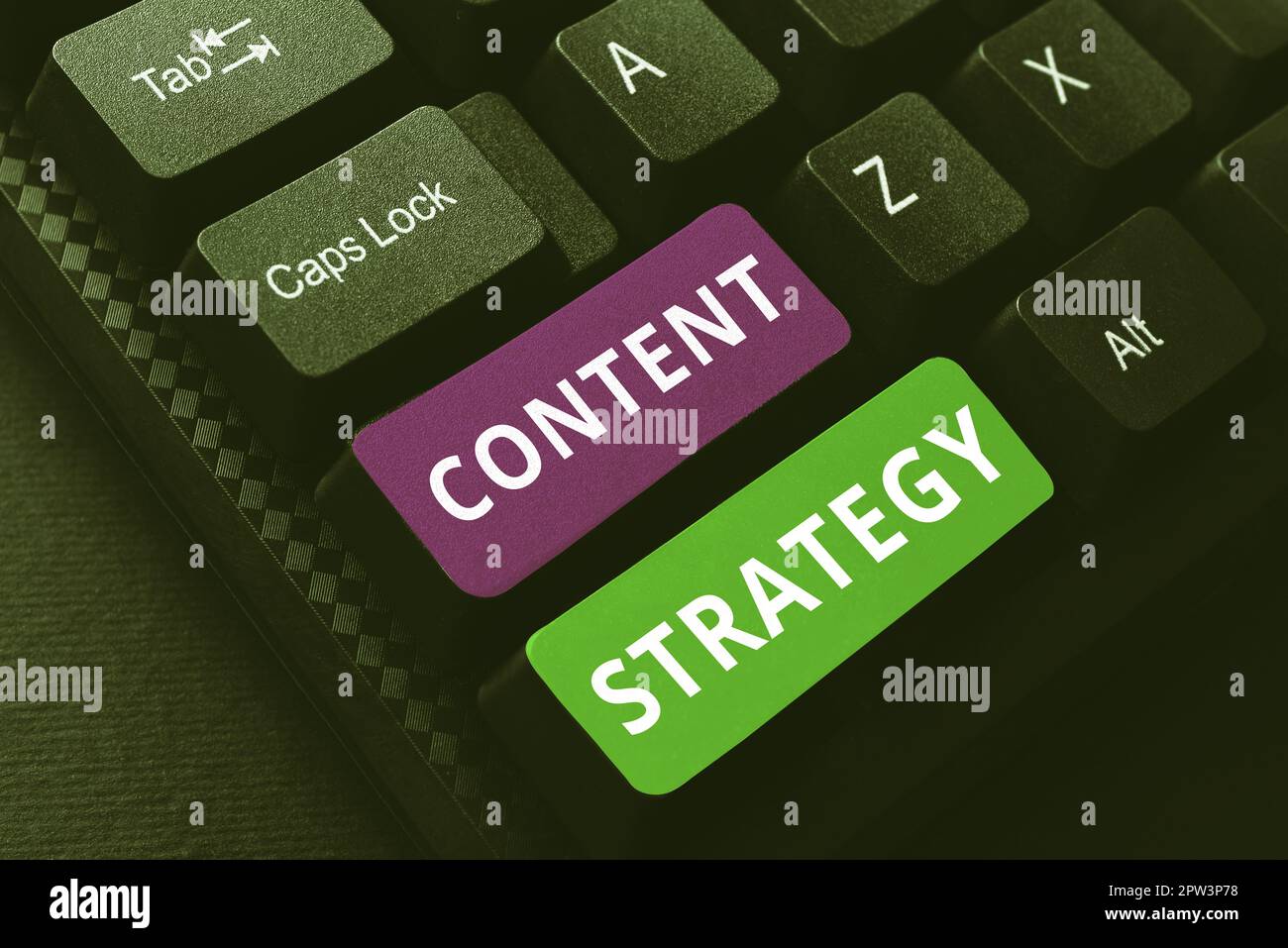 Text caption presenting Content Strategy, Business idea the planning ...