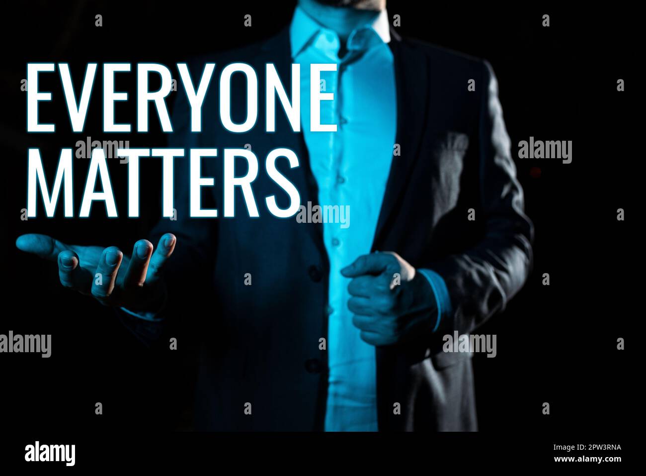 Handwriting text Everyone Matters, Word for everything that happens is ...