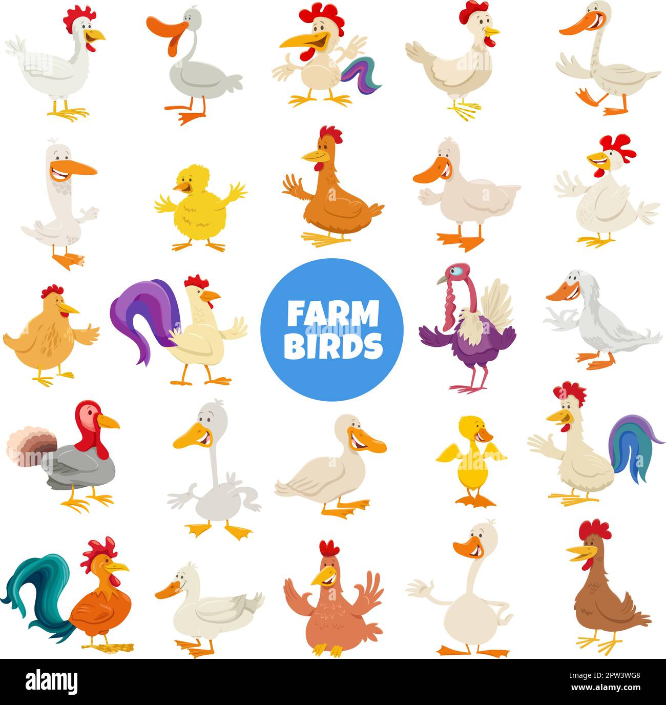 Big cockerel Stock Vector Images - Alamy