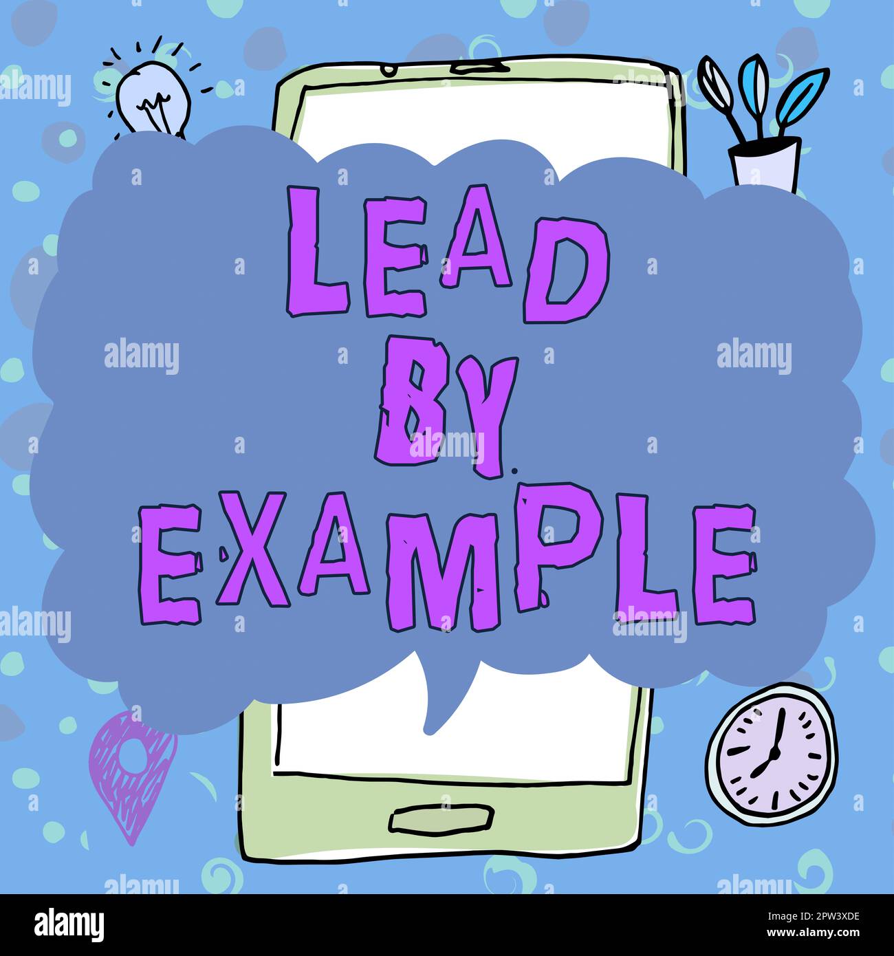 Text showing inspiration Lead By Example, Word for Be a mentor leader ...