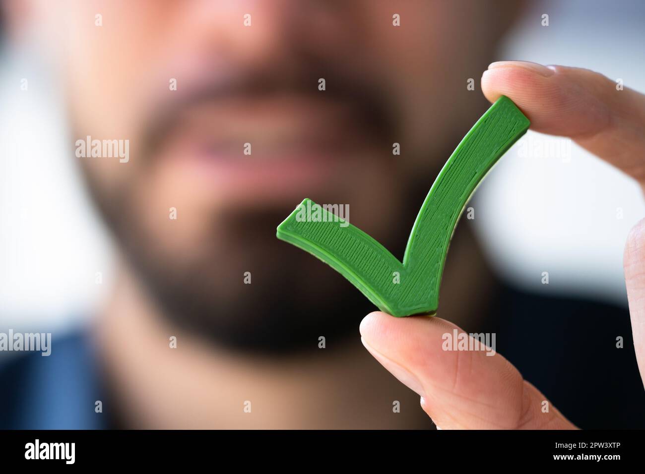 Legitimate Correct Answer - Appropriate Green Check Mark Stock Photo ...