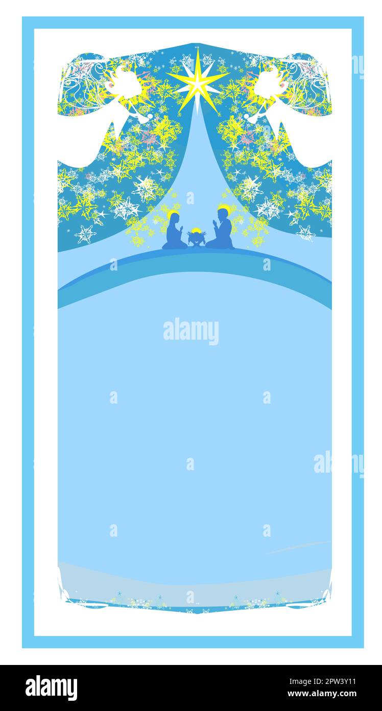 Biblical scene - birth of Jesus in Bethlehem Stock Photo - Alamy