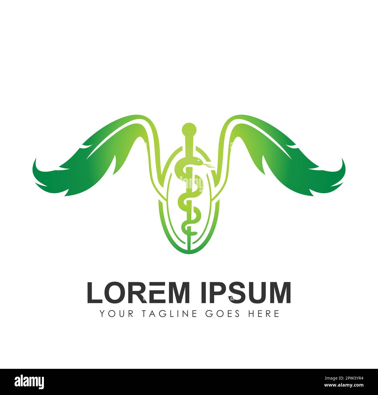 Health Logo with wings Vector icon Stock Vector Image & Art - Alamy