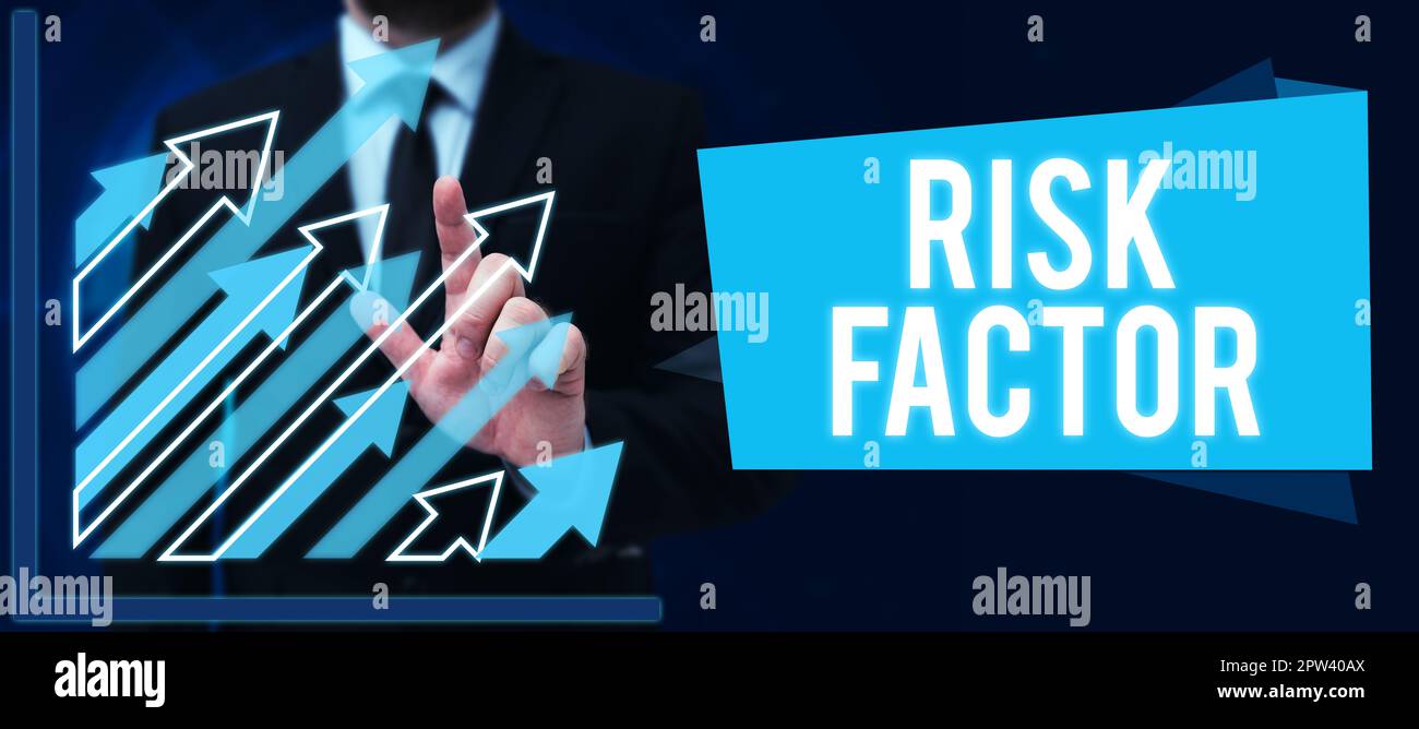 Inspiration showing sign Risk Factor, Business showcase Something that ...