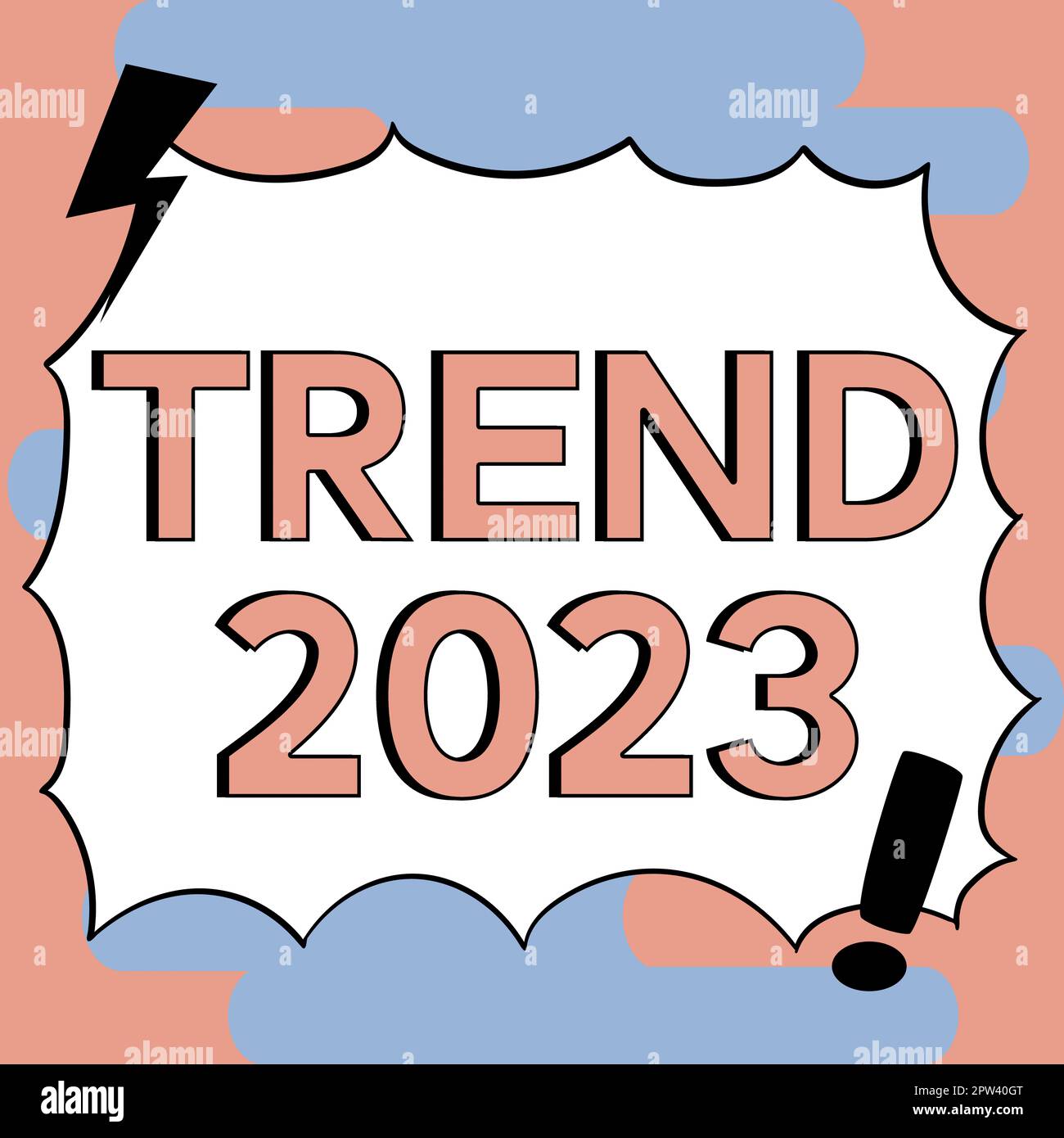 Handwriting text Trend 2023, Business approach things that is famous ...