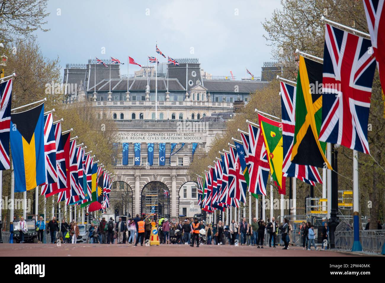 London, UK. 28th April, 2023. It was a busy day in London today as the ...