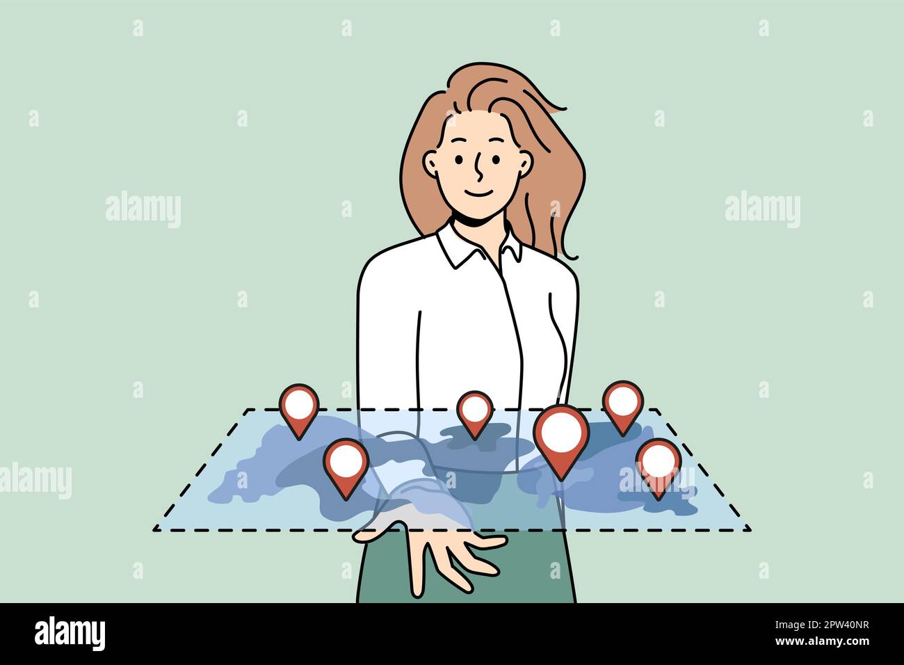 Marked map hi-res stock photography and images - Alamy