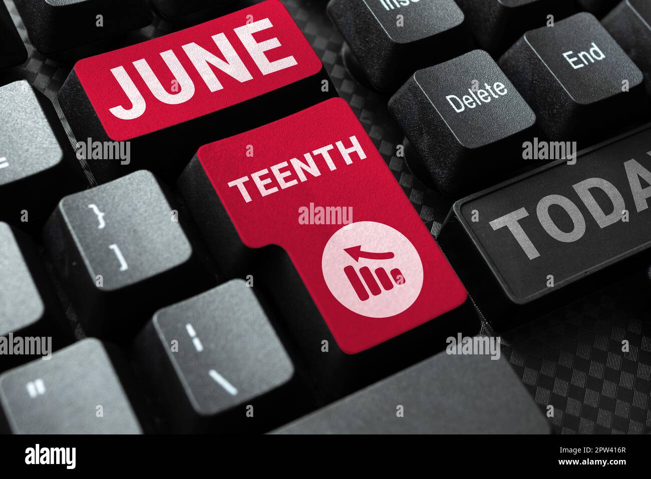 Text showing inspiration June Teenth, Concept meaning legal holiday in ... Text showing inspiration June Teenth, Concept meaning legal holiday in ...