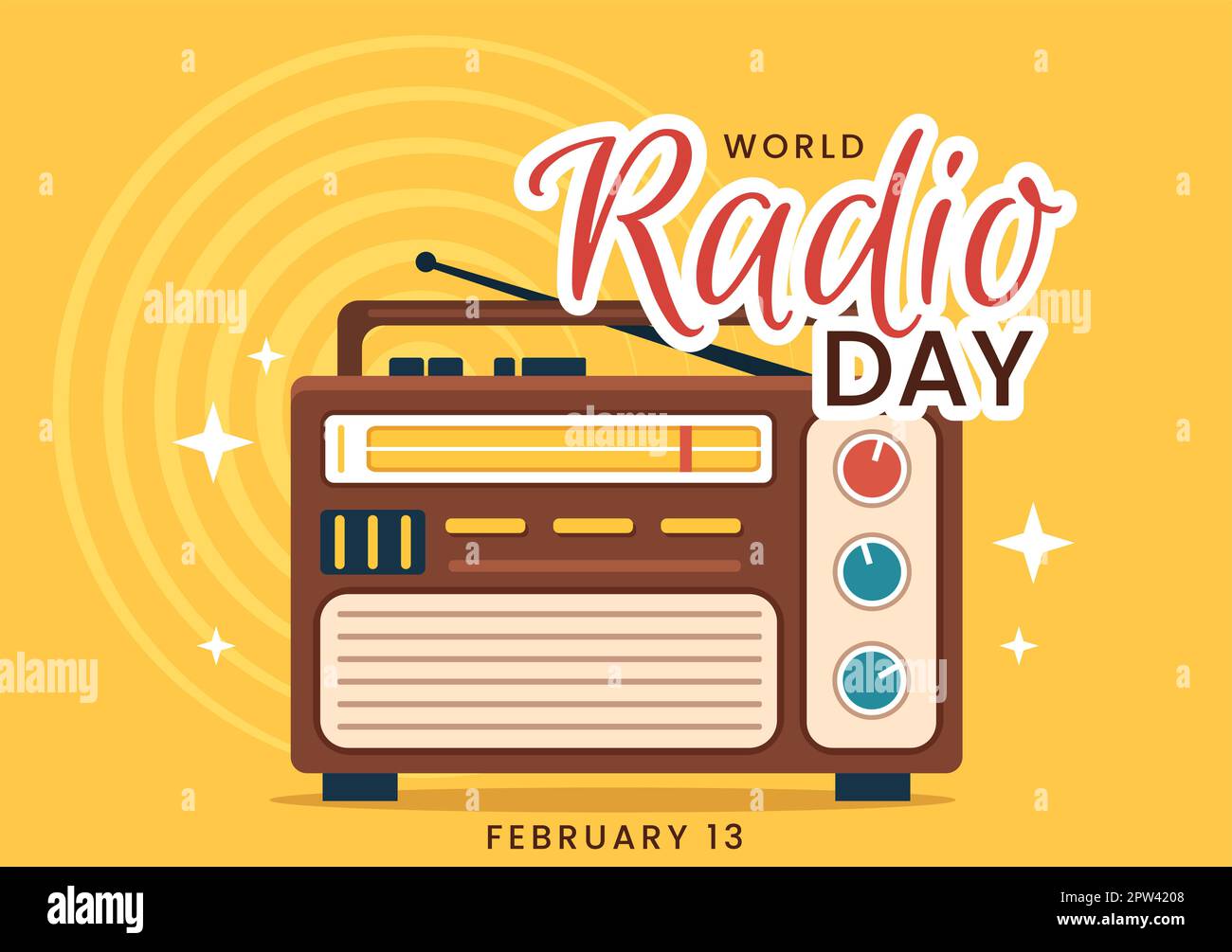 World Radio Day on February 13 of Idea for Landing Page Template ...