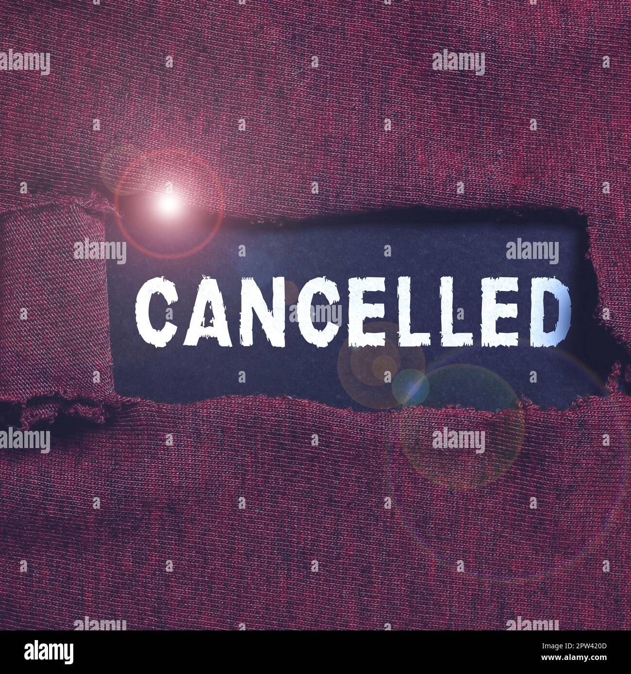 Text caption presenting Cancelled, Internet Concept decide or announce ... Text caption presenting Cancelled, Internet Concept decide or announce ...