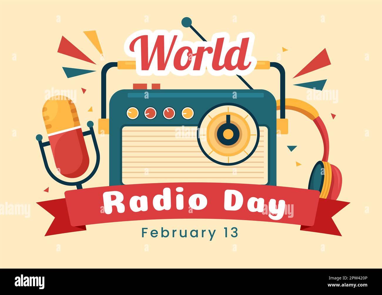 World Radio Day on February 13 of Idea for Landing Page Template ...