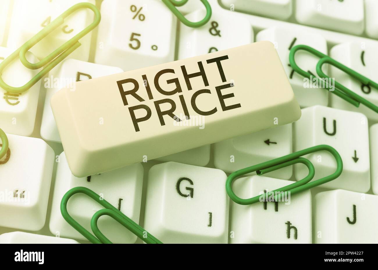 Sign displaying Right Price, Business showcase the amount of money that ...