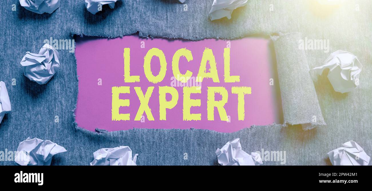 Handwriting text Local Expert, Business approach offers expertise and ...