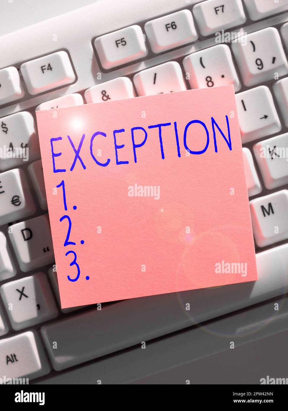 Sign displaying Exception, Concept meaning person or thing that is ...